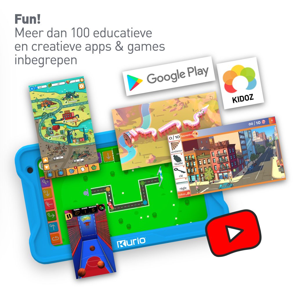 Kurio Kindertablet Premium Nickelodeon - Blauw