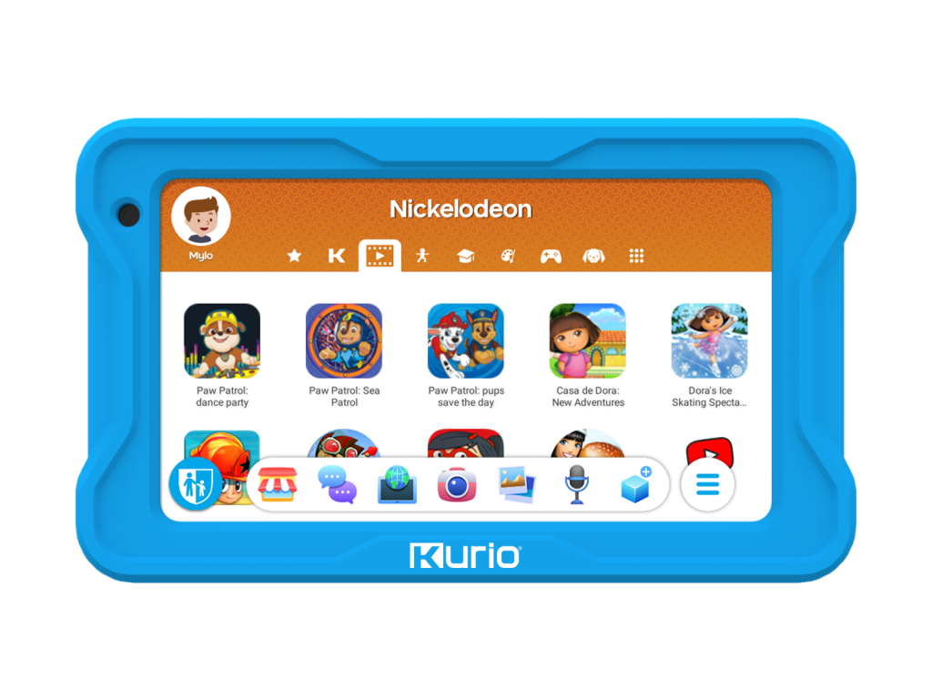 Kurio Kindertablet Premium Nickelodeon - Blauw