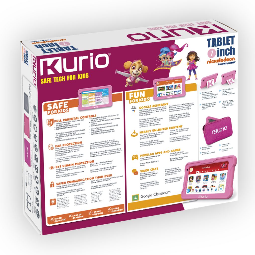 Kurio Kindertablet Premium Nickelodeon - Roze